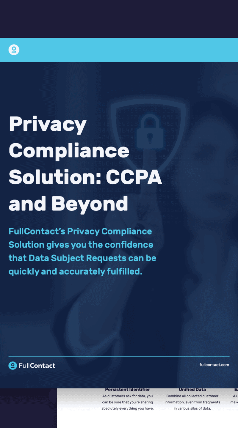 Privacy Compliance Solution: CCPA and Beyond | FullContact